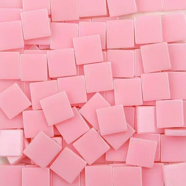 Цветные мозаичные плитки из смолы для рукоделия 80 шт. Розовый, Pink