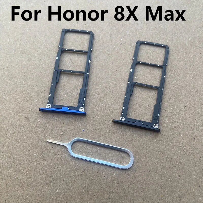 Новинка для Huawei Honor 8X Max держатель слота для Sim-карты гнездо адаптер соединитель Blue