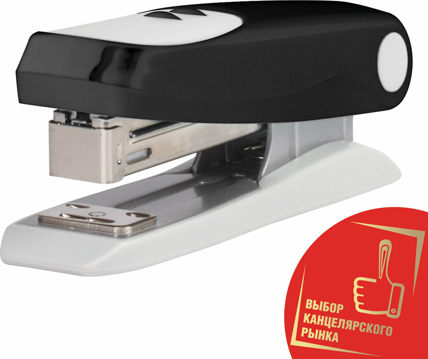 Степлер Brauberg "Germanium", №24/6, 26/6, до 20 листов, пластиковый корпус, металл. механизм, черный (226580)