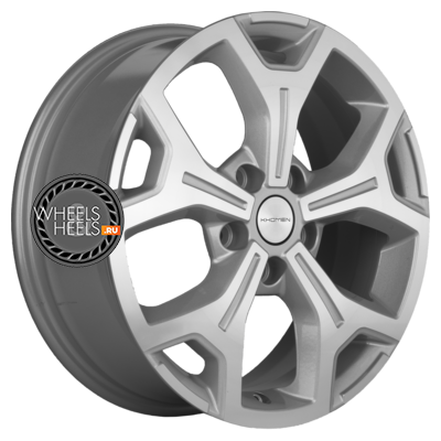 Диск автомобильный литой Khomen Wheels KHW1710 (Jolion) 17x7 5x114.3 et37 dia66.5 F-Silver-FP
