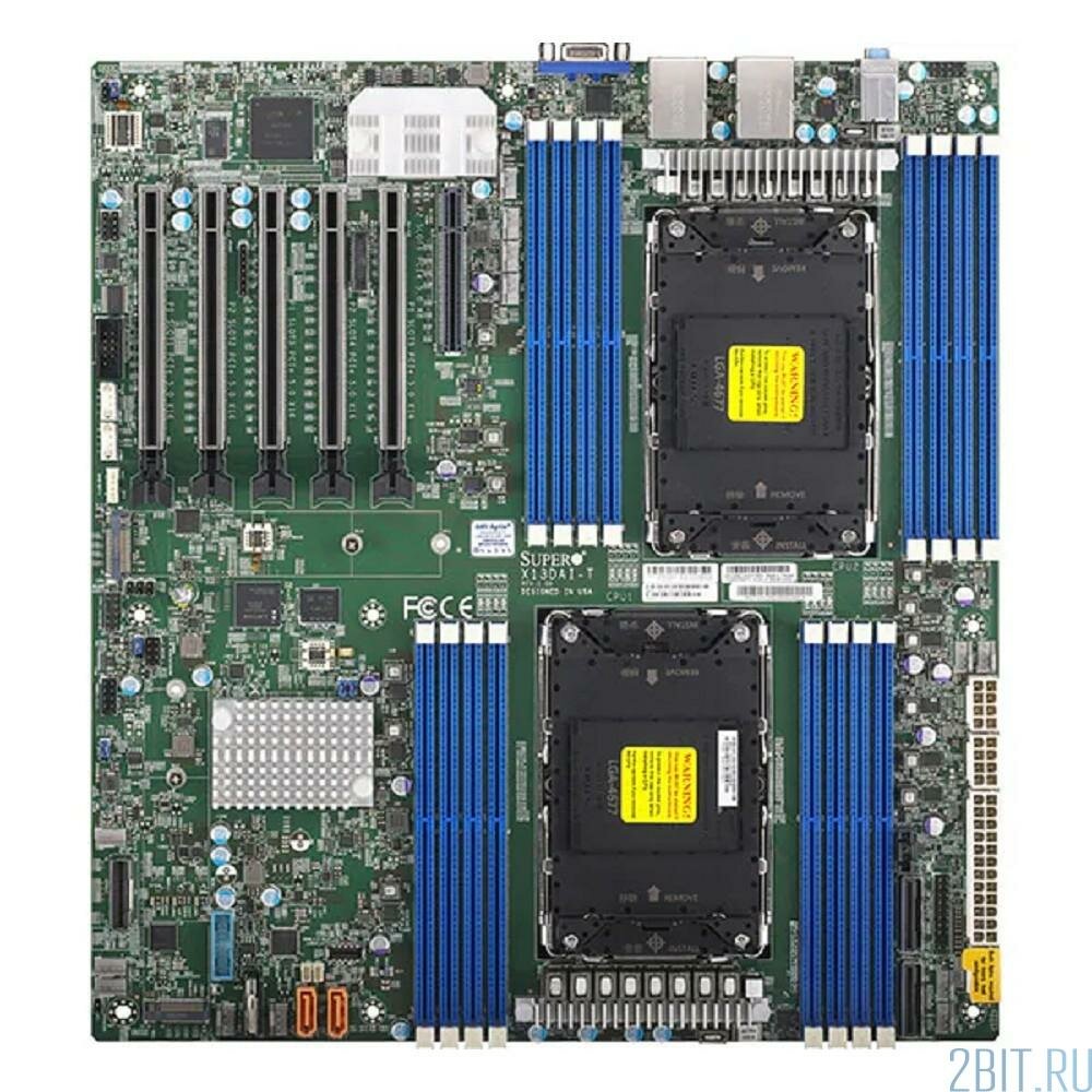 Серверная материнская плата DUAL LGA4677 MBD-X13DAI-T-B SUPERMICRO