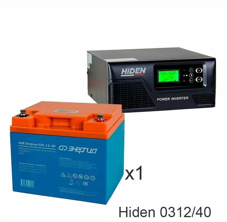 ИБП Hiden Control HPS20-0312 + Энергия GPL 12 40 / ИБП для газовго котла отопления