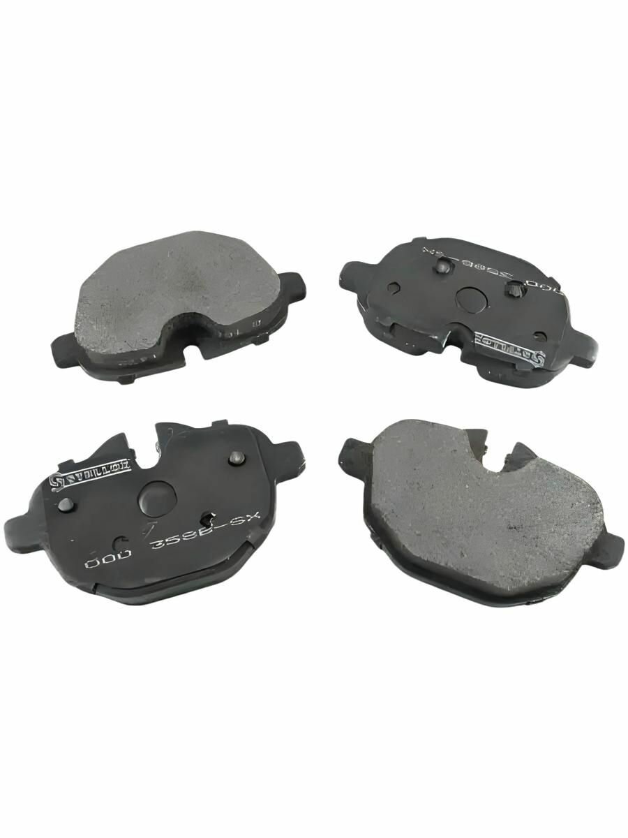 Колодки задние для BMW 5 E60 E61 F10 Z4 2.0-3.5i 2005> / тормозные дисковые для БМВ 5 Е60 Е61 Ф10 / комплект 4шт