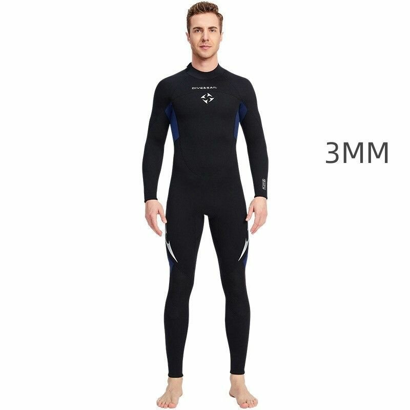 Неопреновый гидрокостюм 3 мм, Снорклинга, подводной охоты, размера плюс OXD M-4XL
