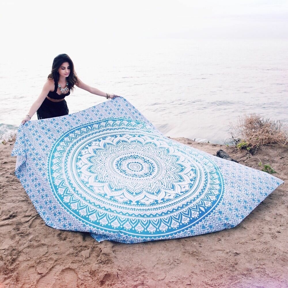 Гобелен индийская мандала настенная подвеска этническая