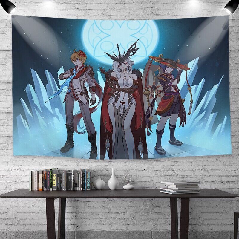 Гобелен аниме genshin Impact японский