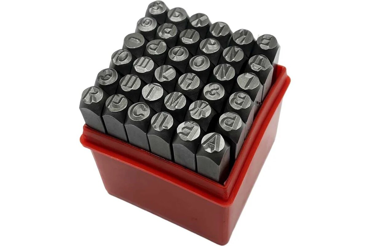 TORNERI клейма буквенные №5, русский шрифт Т023255, комплект штемпелей для маркировки