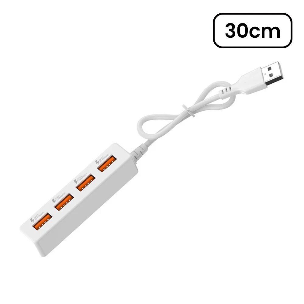 USB 2.0 4-портовый хаб с кабелем 30cm