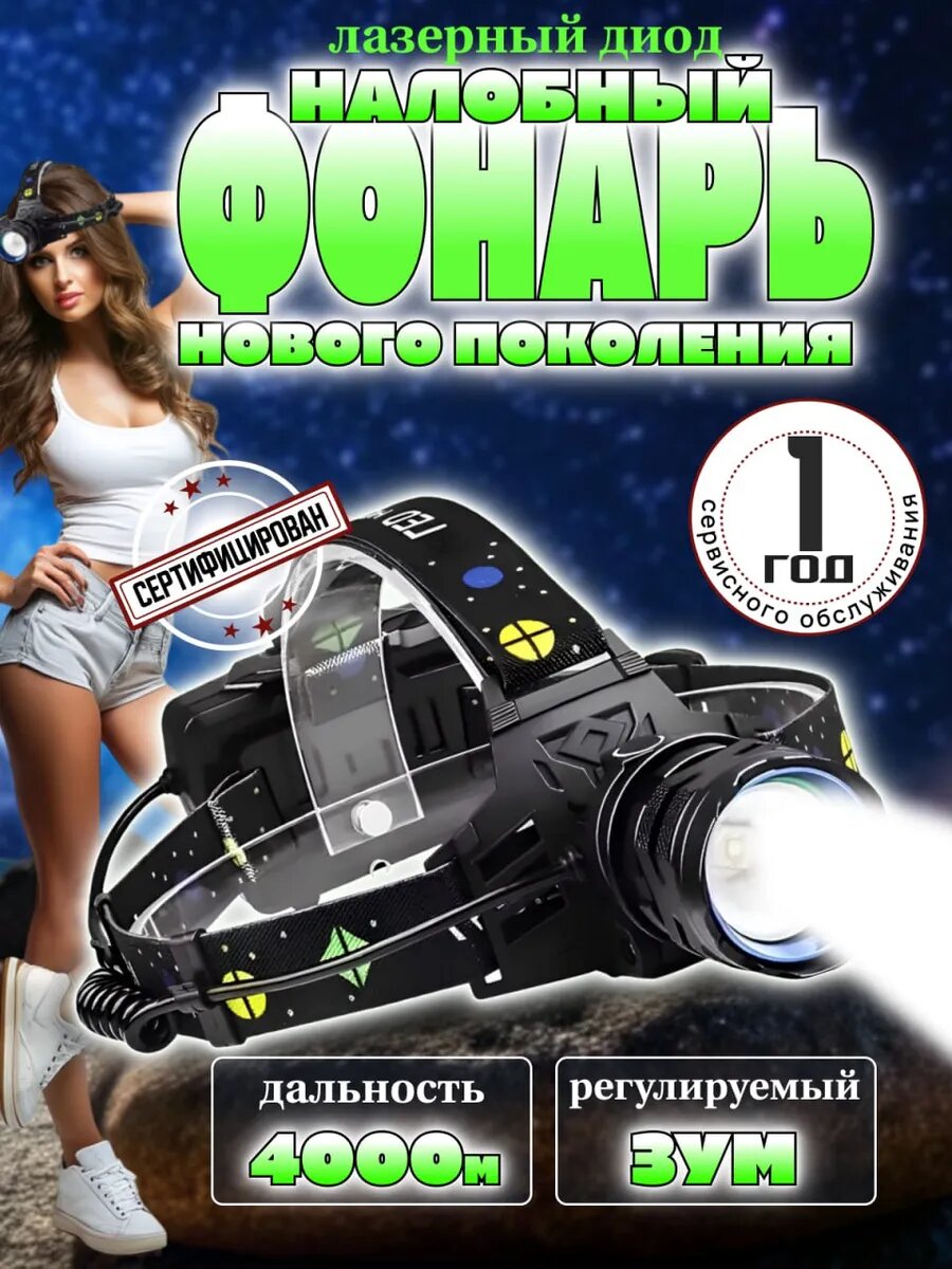 HIOMEE Налобный фонарь