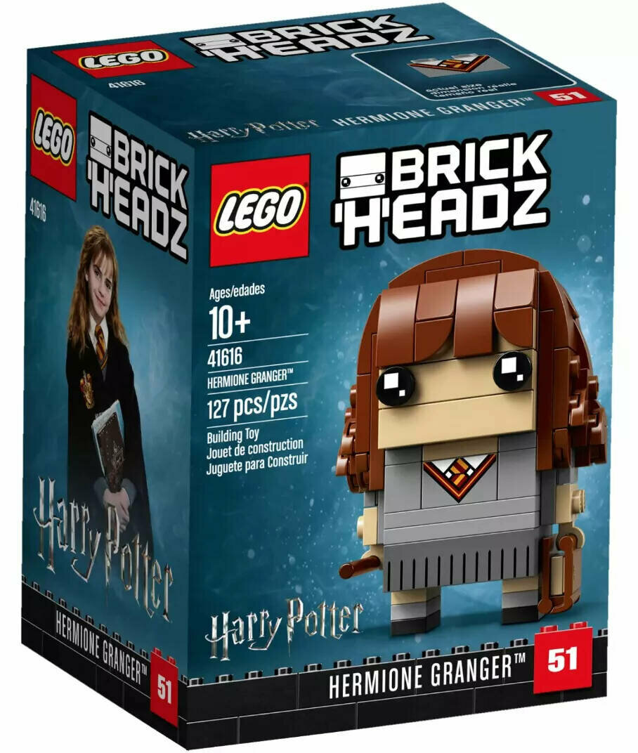Конструктор LEGO BrickHeadz 41616 Гермиона Грейнджер, 127 деталей, от 10 лет, 2018 год