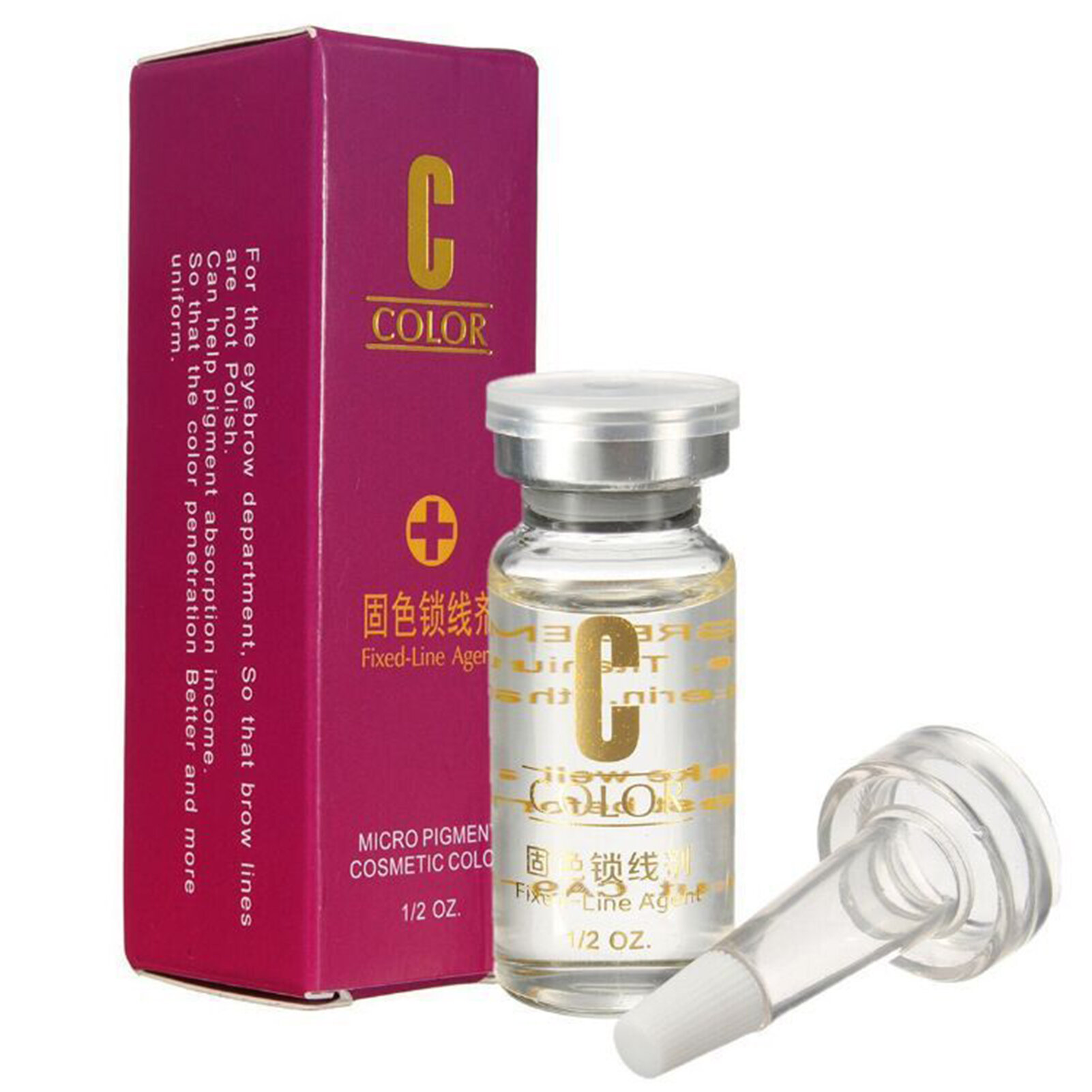 Фиксирующий агент для микроблейдинга пигмента предотвращает выцветание чернил для татуировки, жидкость для блокировки цвета для бровей, губ