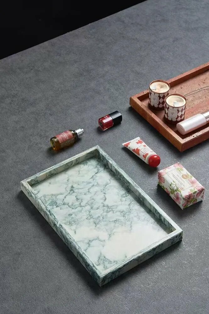Поднос для предметов "Поднос", мраморный, 30 см x 20 см x 3 см