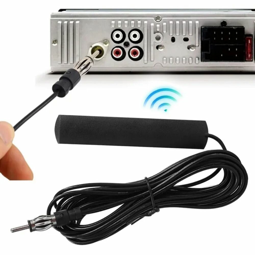 Универсальная автомобильная электронная радиоантенна 5/3 м, усилитель сигнала автомобильного радио AM FM, усилитель антенны 12 В