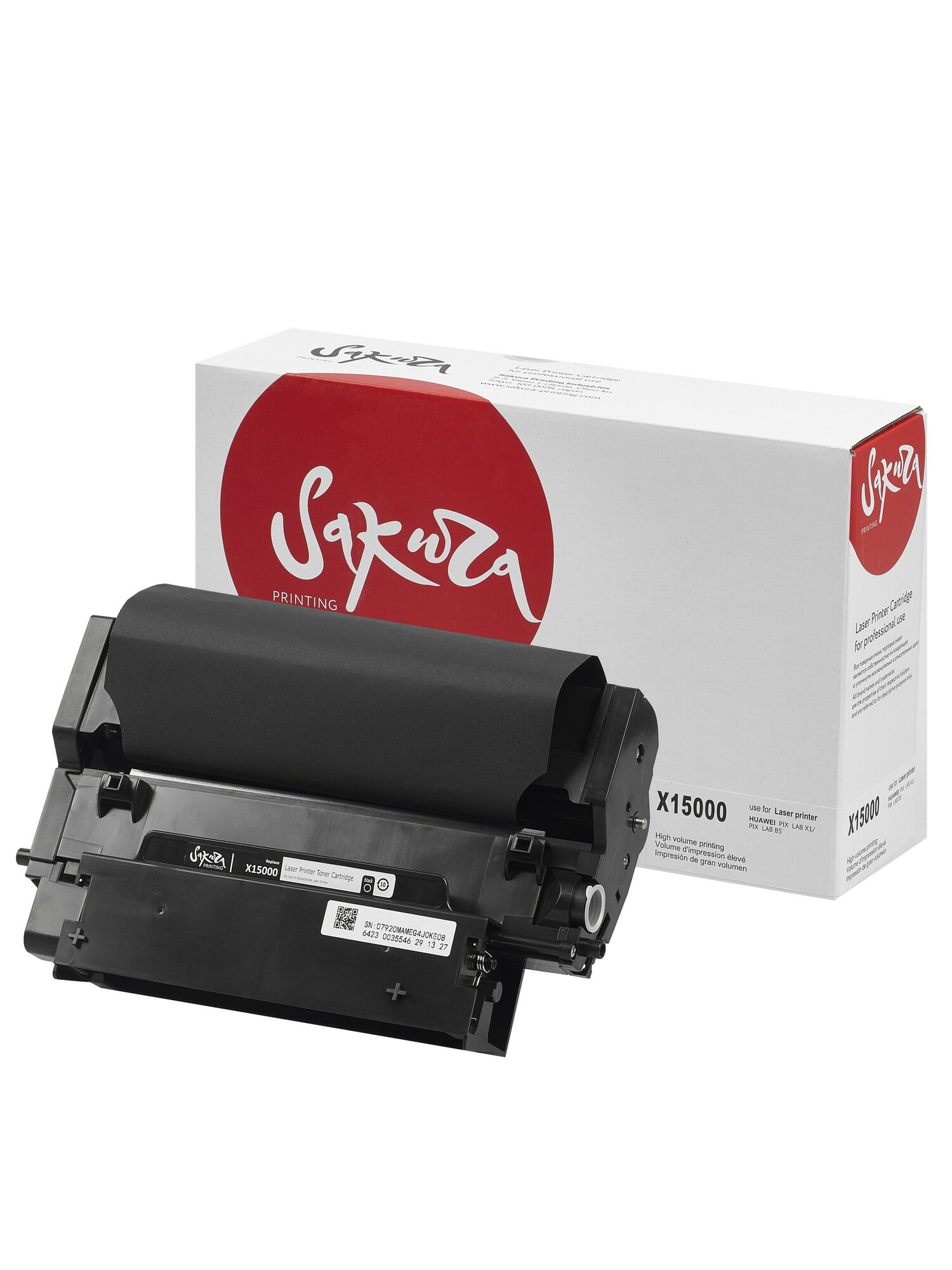 Фотобарабан Sakura X-15000 для Huawei, черный, 15000 к.