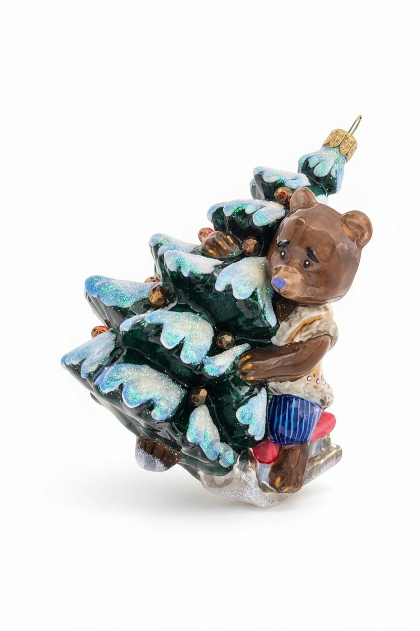 Елочная игрушка Мои санки едут сами