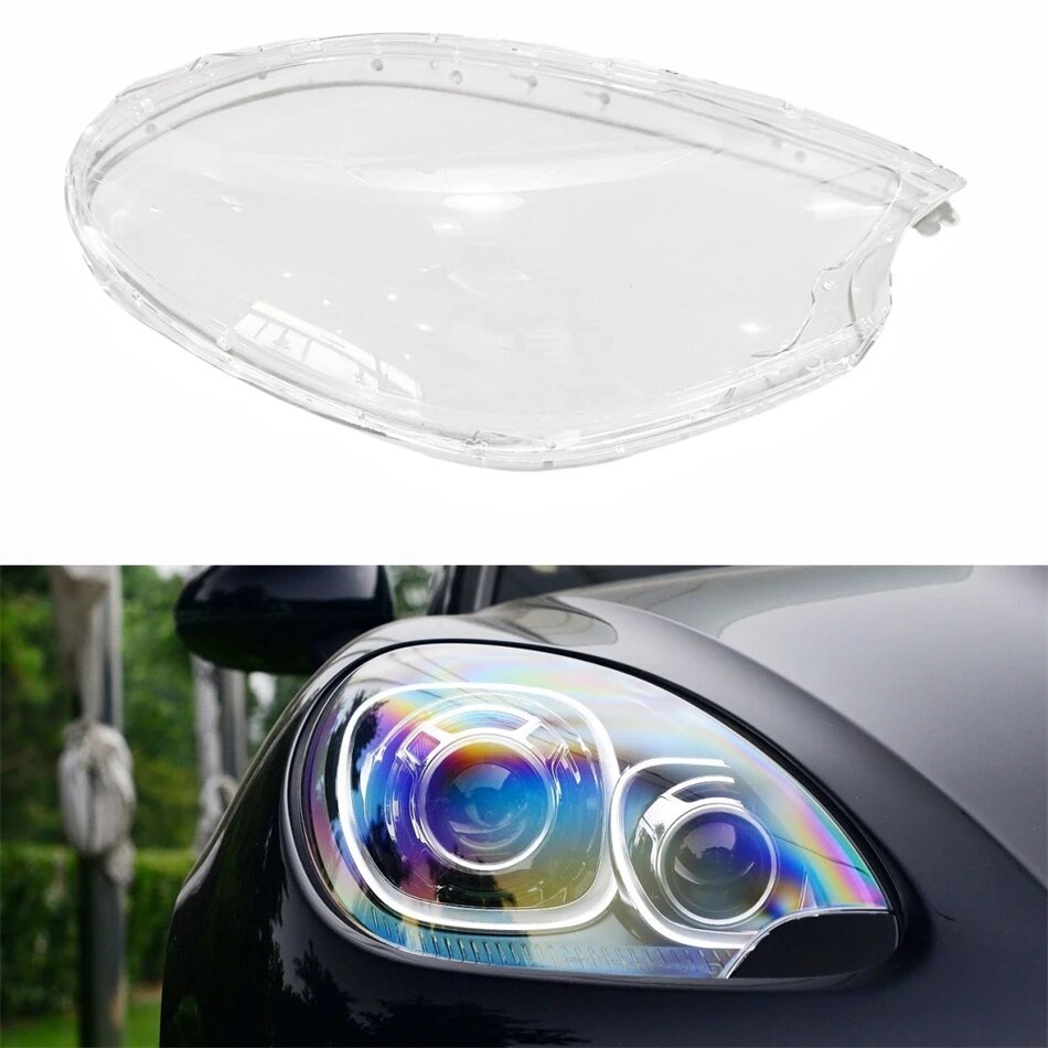 Для Porsche Macan 2014 2015 2016 2017, аксессуары, автомобильные базовые фары, корпус фары, кронштейн, стеклянная линза Right-Shell