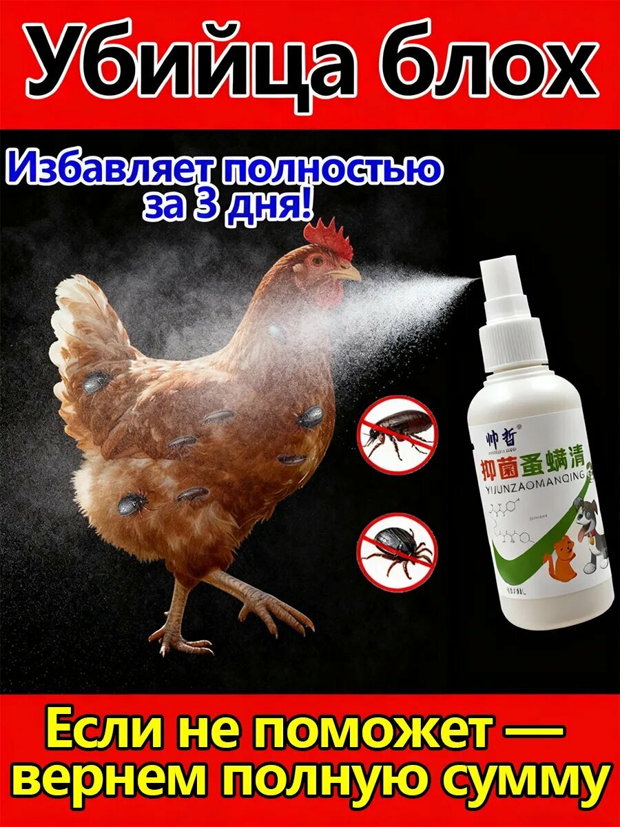 Средство для кур от пероедов и блох