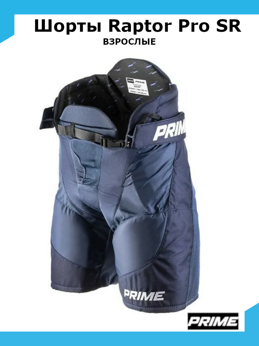 Шорты хоккейные PRIME Raptor Pro SR XL / темно-синий