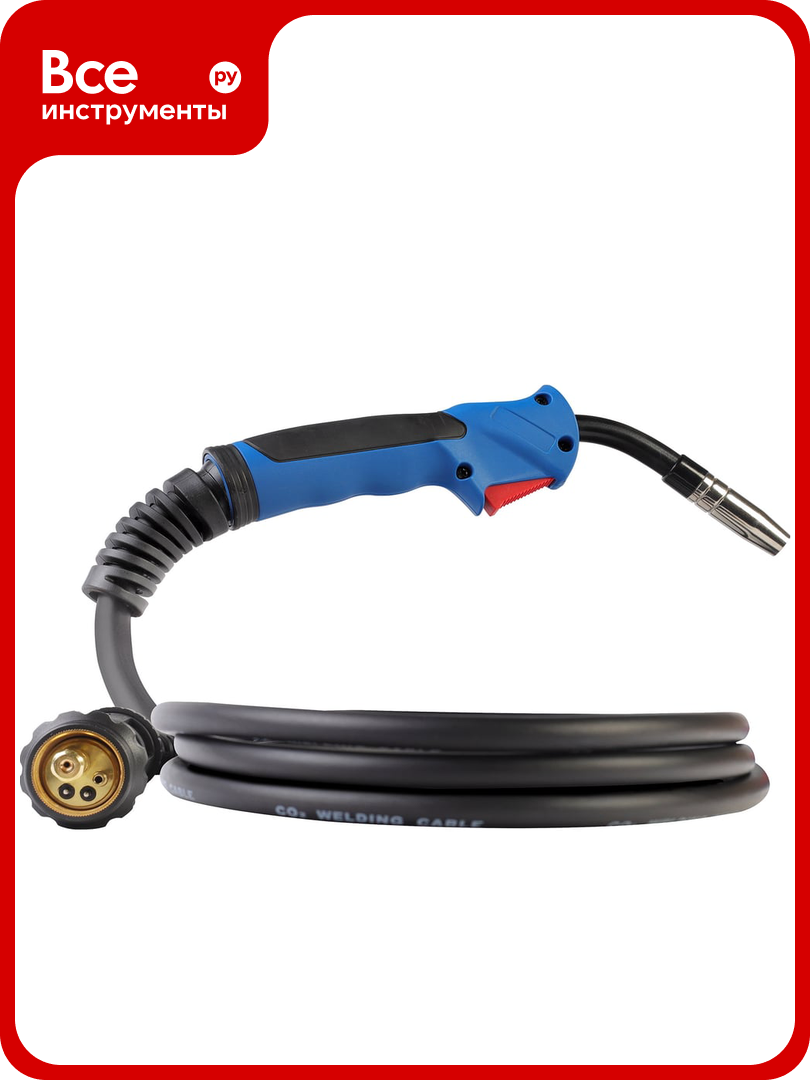 Горелка MIG 220А Patriot 605001825 для сварки металла, с воздушным охлаждением, с европейским разъёмом