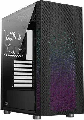 Корпус Azza Celesta F черный без БП ATX 120mm 140mm USB2.0 1xUSB3.0 audio bott PSU