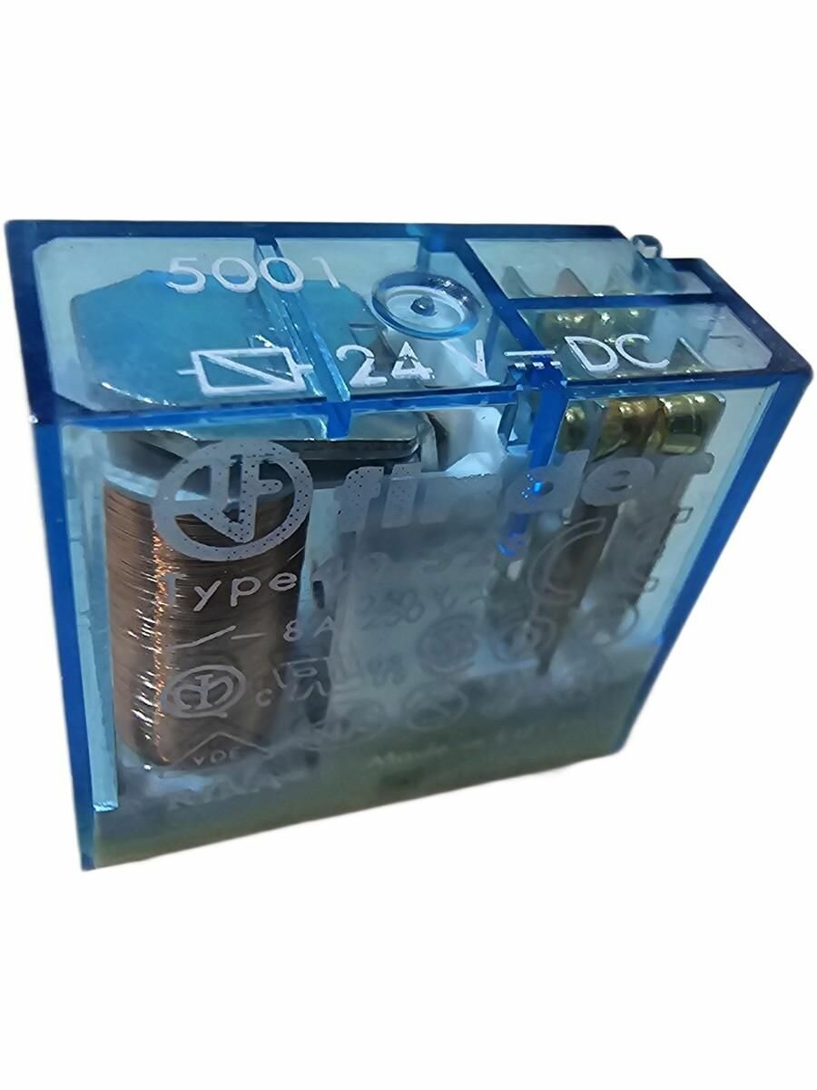 40.52.7.024.5001, Реле: электромагнитное, DPDT, Uобмотки: 24ВDC, 8A/250ВAC, 8A/30ВDC