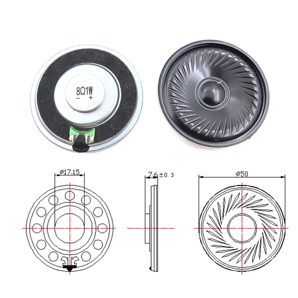 Ультратонкие круглые динамики в форме ракушки