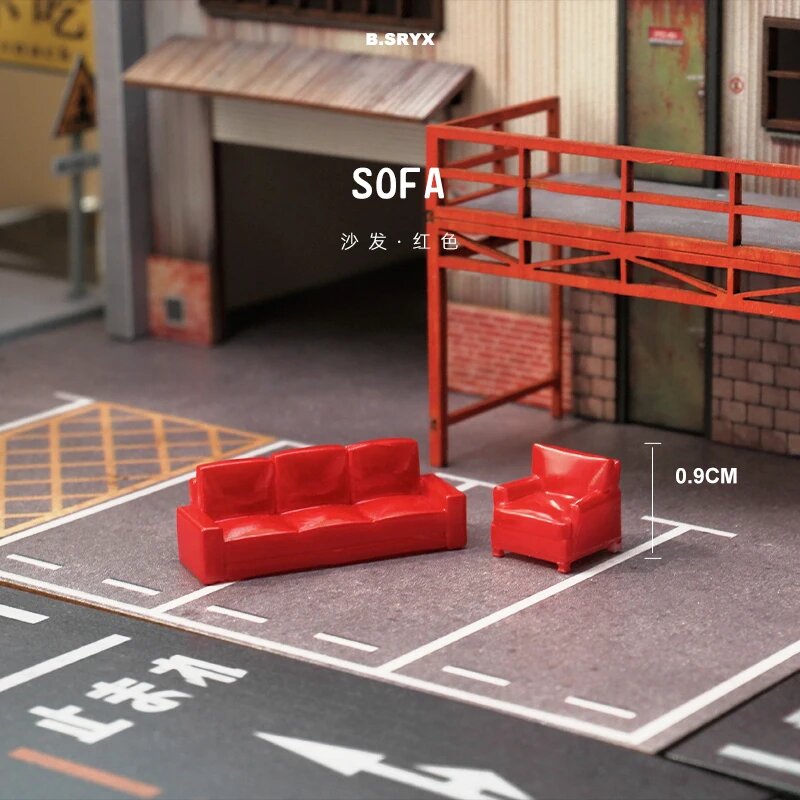 Миниатюрный диван 1:64, цвет Sofa 1