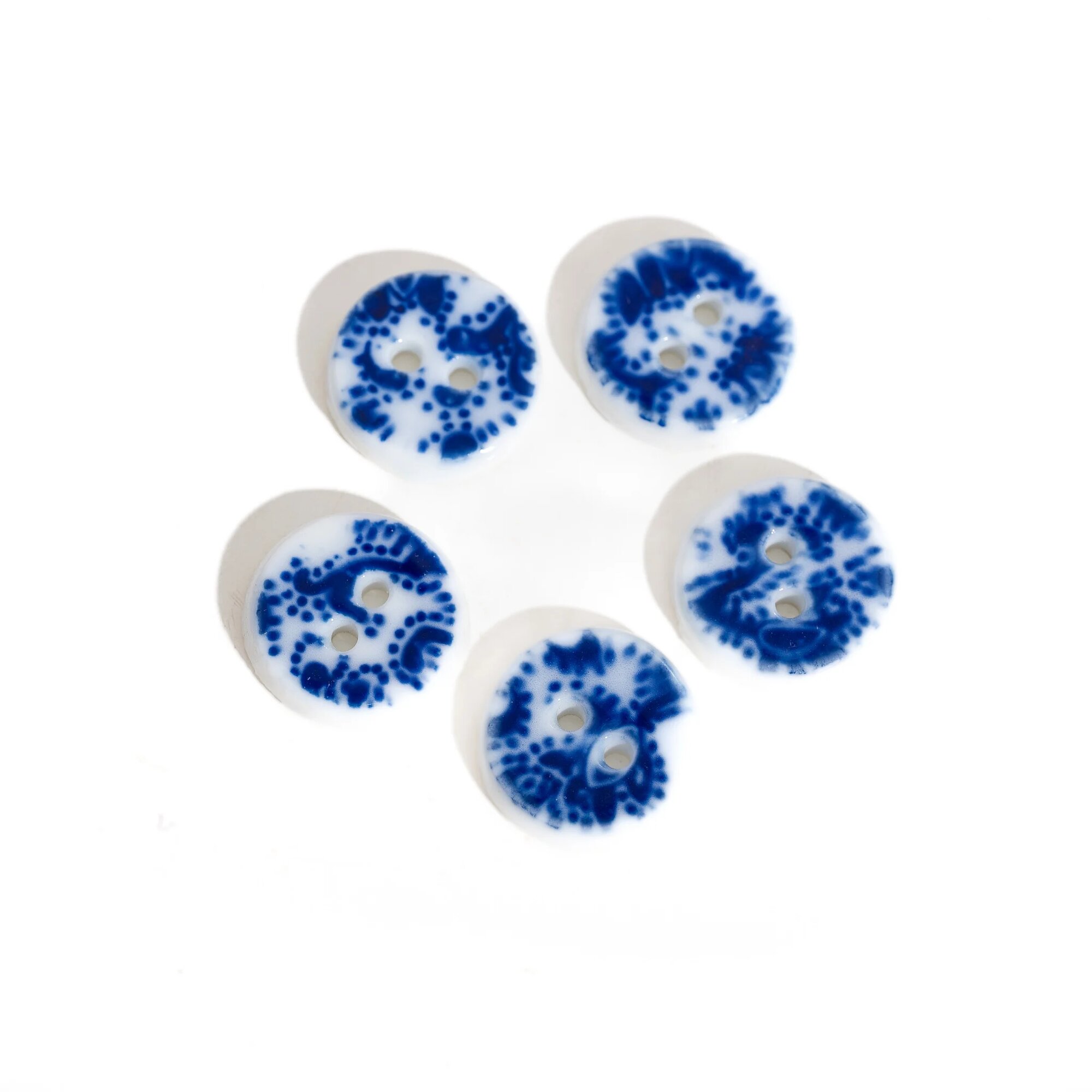 Керамические бусины-пуговицы ТCZ869