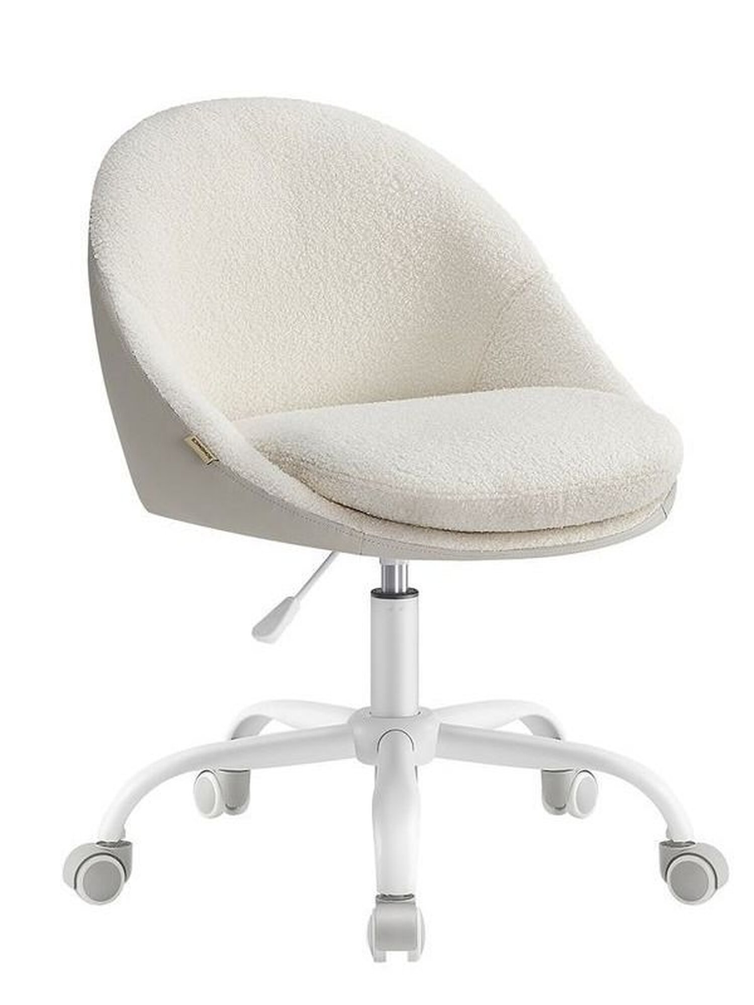 Офисное кресло SONGMICS вращающееся, с подушкой 60 x 60 x (80-90) см, цвет белый-OBG020W01
