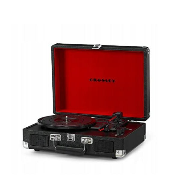 Виниловый проигрыватель Crosley Cruiser Plus Deluxe, черный (CR80005F-BK4)