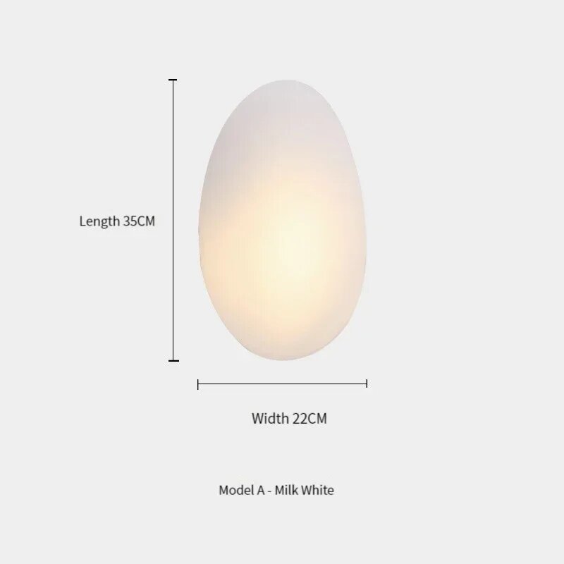 LED настенный светильник Lig цветное стекло A-Milk White