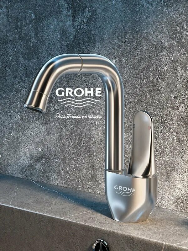 Смеситель для ванной комнаты GROHE, латунный смеситель для раковины, смеситель нового стиля