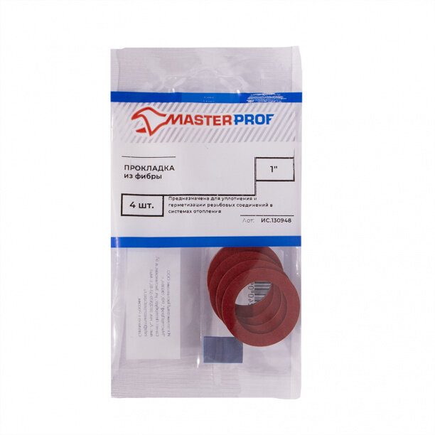 Прокладка из фибры 1" 4 шт MASTERPROF
