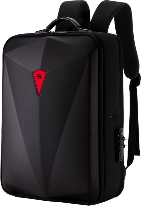 Рюкзак MyPads M159-258 из импортной влагозащитной ткани EVA для ноутбука Acer Lenovo Xiaomi MSI Macbook 15.6/16/17/17.3 дюйма c USB-портом и кодовы.