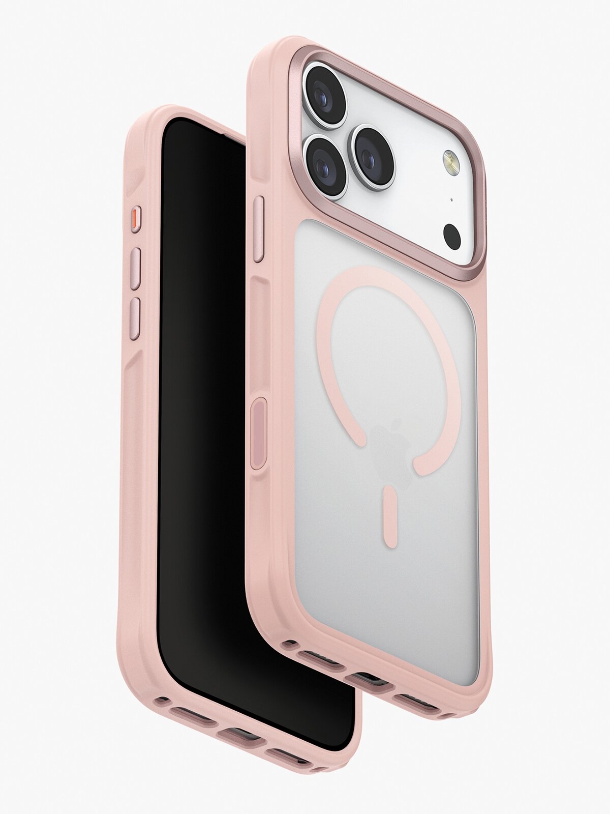Uniq чехол с MagSafe для iPhone 17 Pro Max, Veren с усиленной защитой, Pink Haze