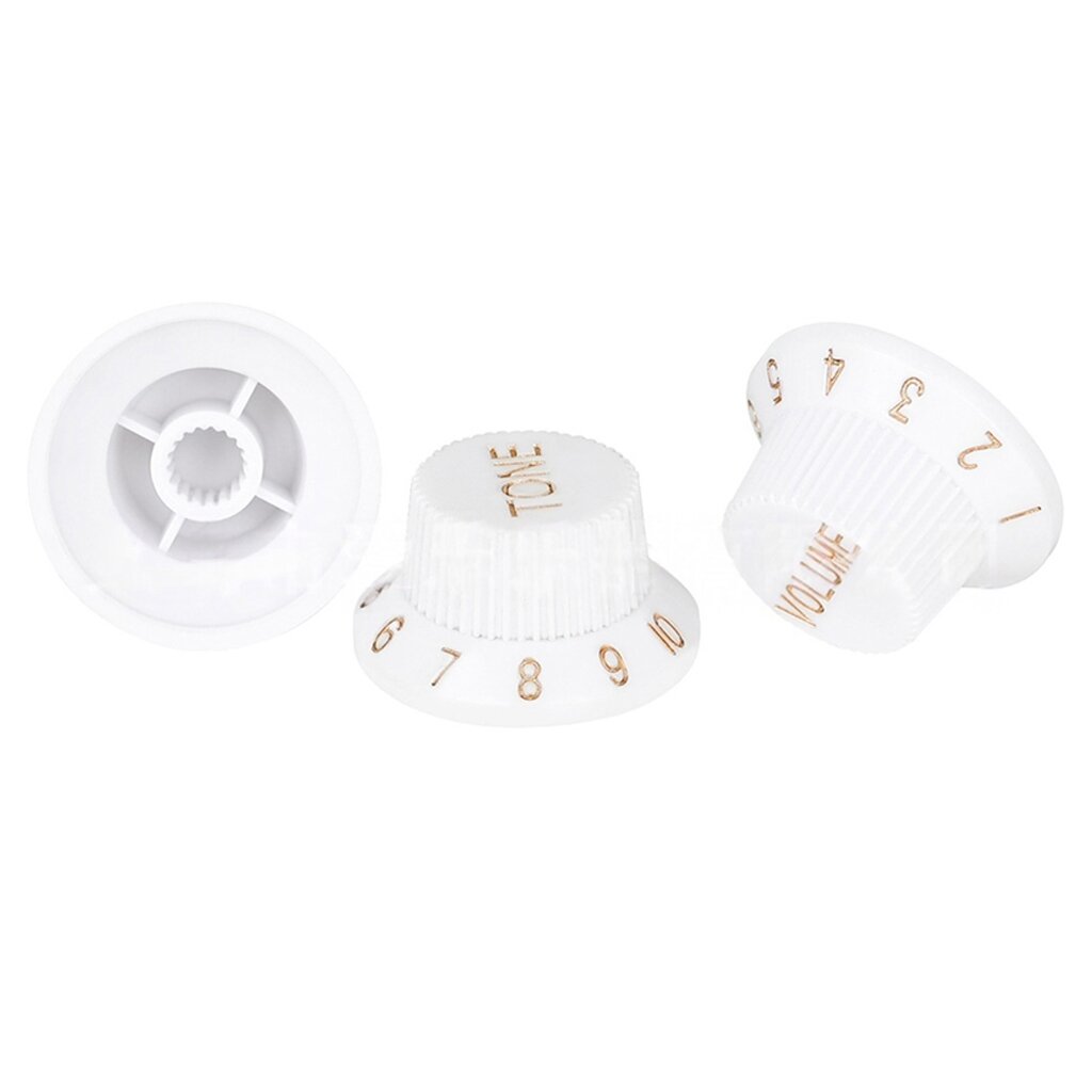 3шт Ручек регулировки скорости громкости тона электрогитары и бас-гитары в цилиндре