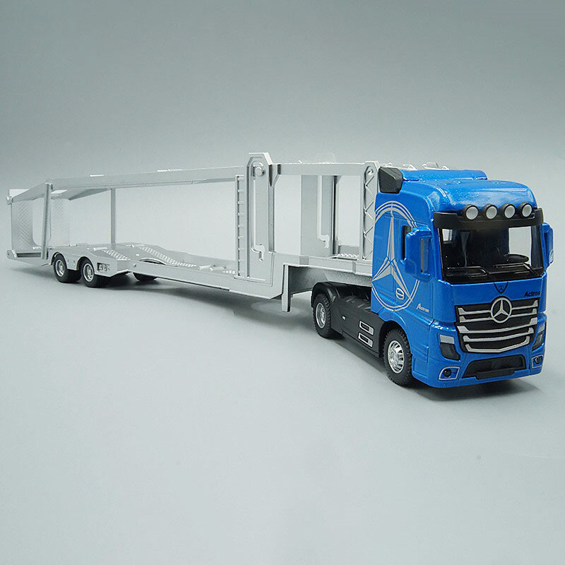 1:50 масштаб литье под давлением транспортного средства модели трактора 40 см автомобиль конвейер грузовик миниатюрная реплика звука & amp; Легкое литье под давлением & amp; Игрушка автомобиль (синий)