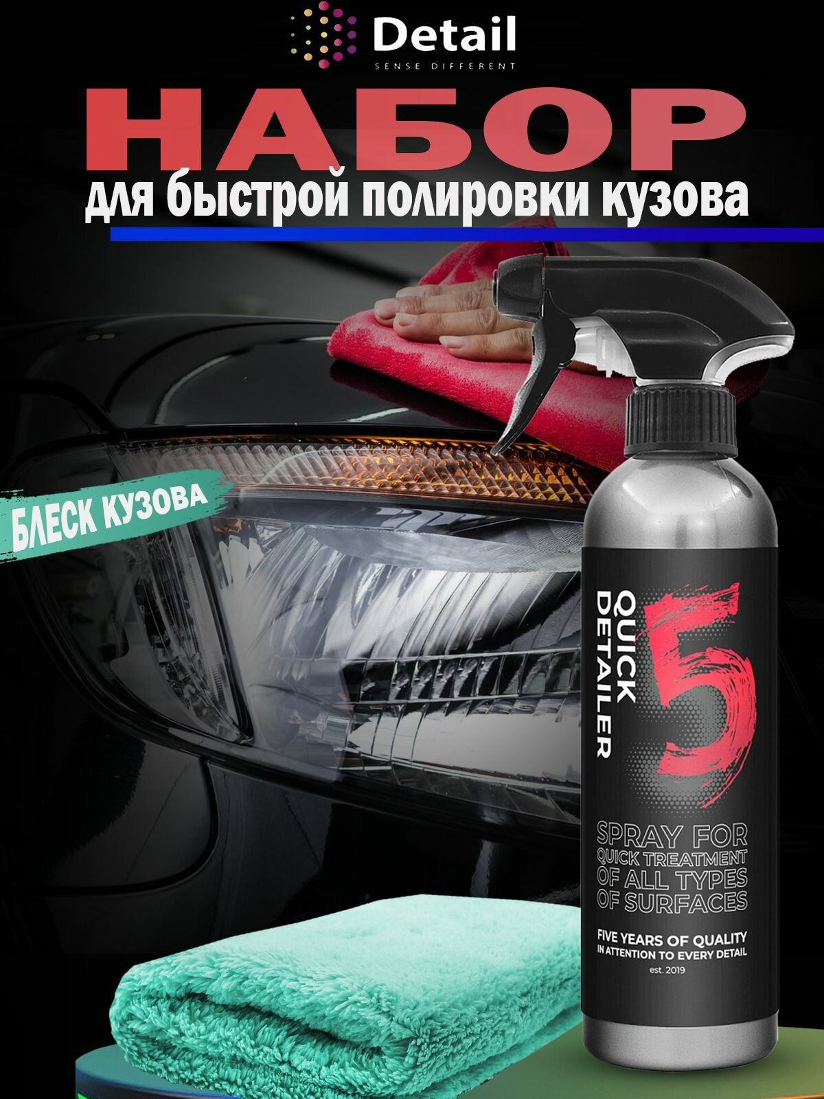 Комплект для быстрого ухода за всеми типами поверхностей Detail ограниченная серия