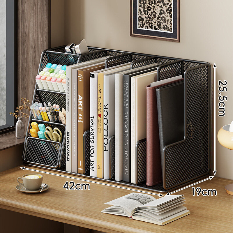 Настольная книжная полка, подставка для книг, стеллаж для хранения книг, простая многоярусная полка для файлов, органайзер для хранения на столе в студенческом общежитии