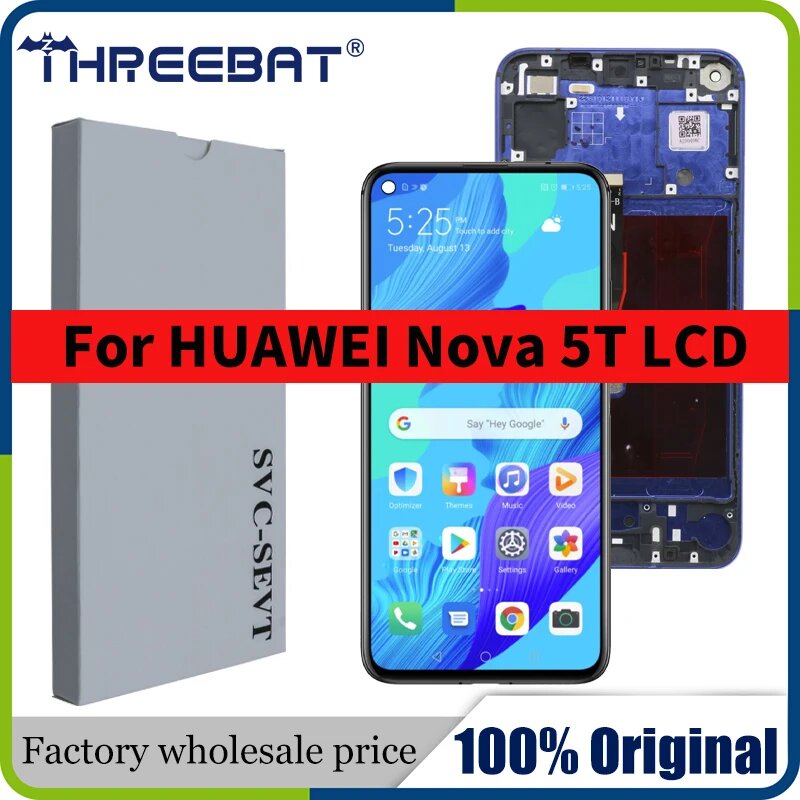 Дисплей для Huawei Nova 5T Black No Frame