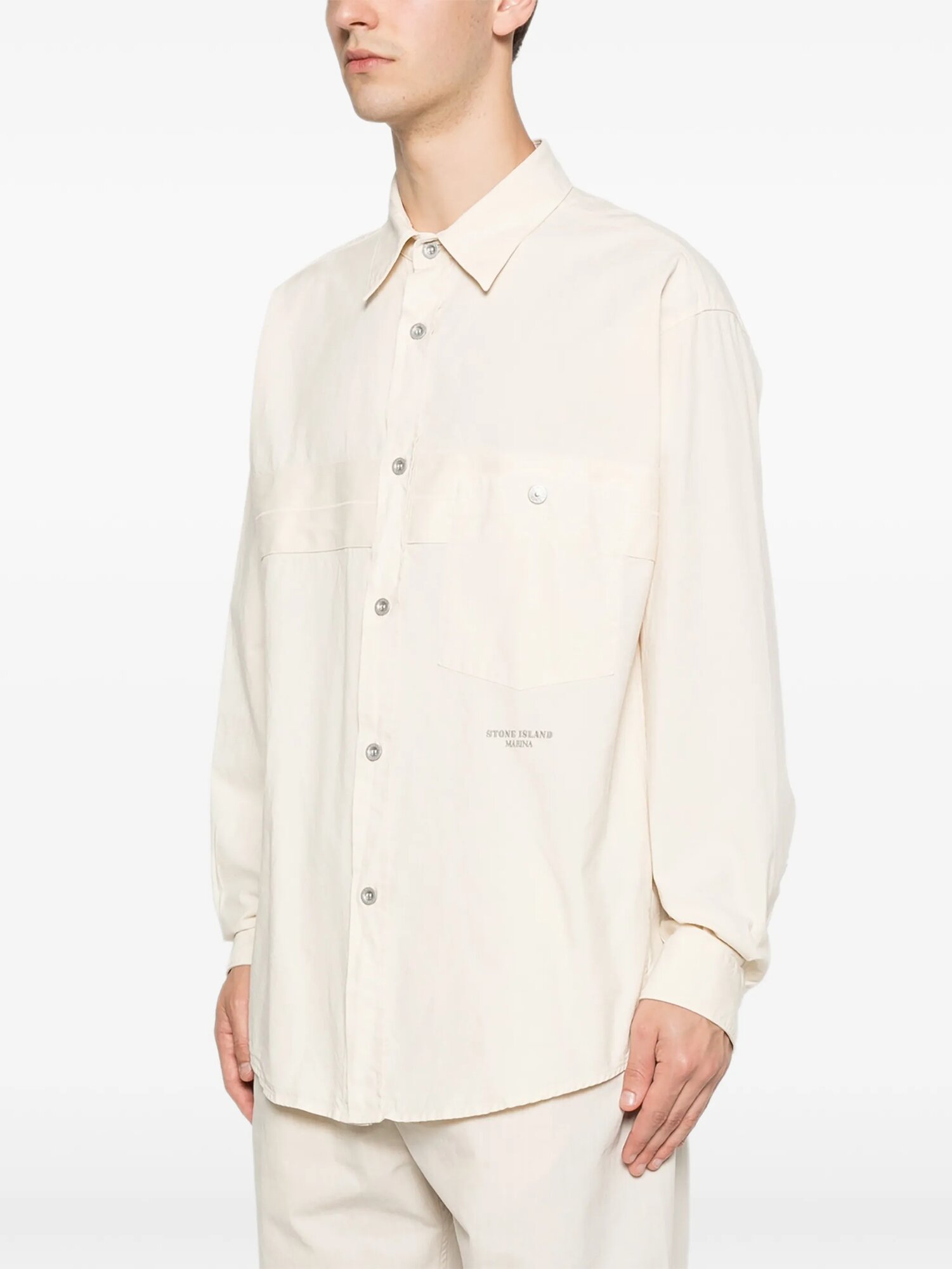 Куртка Stone Island Patch-pocket shirt jacket, размер L, разноцветный — фото 1