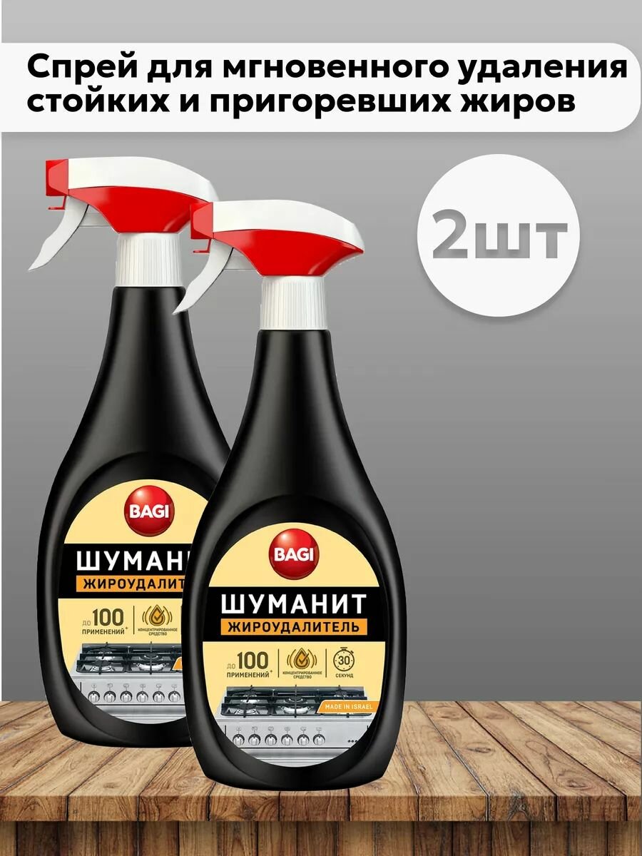 Набор 2шт Шуманит спрей жироудалитель 400 мл