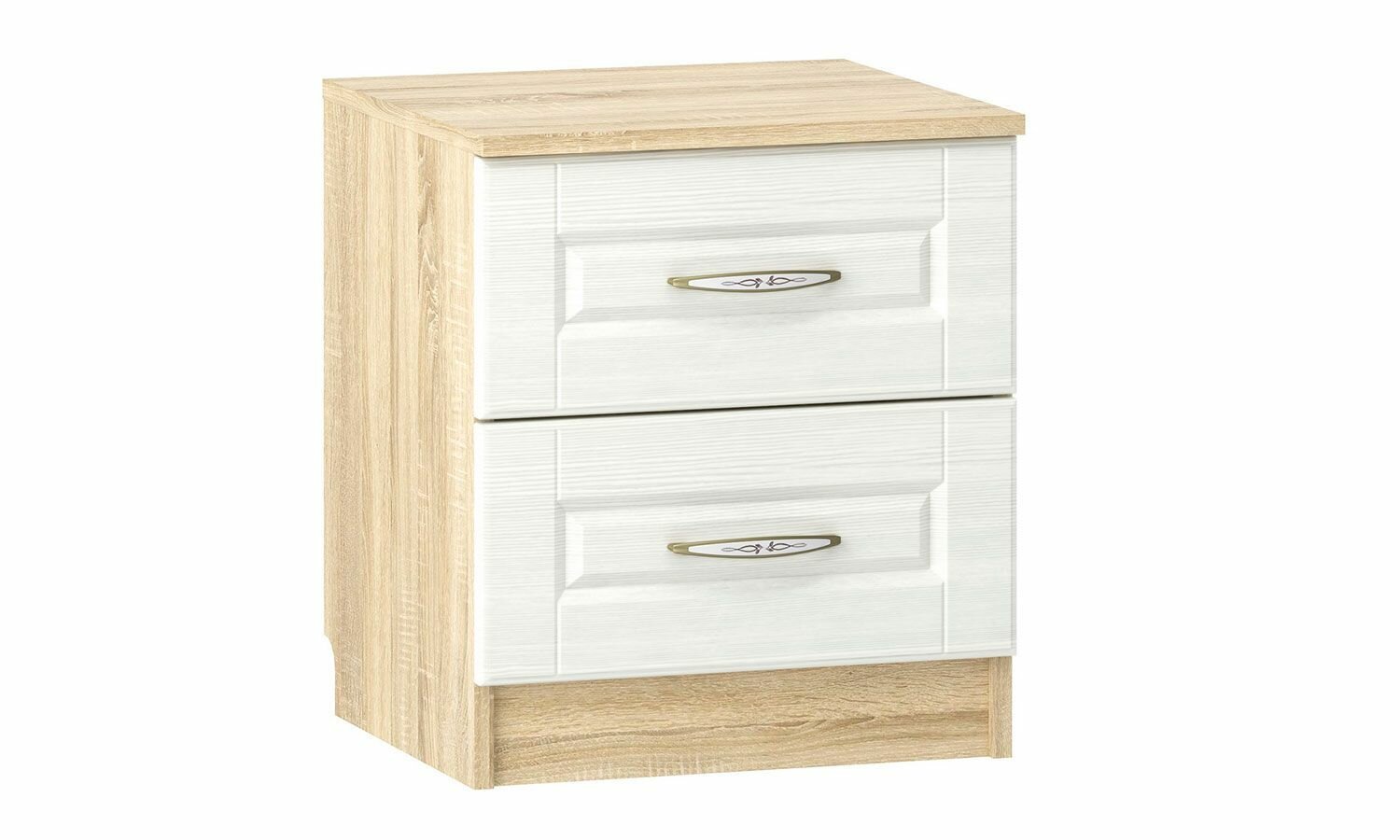 Тумба прикроватная Сильва Оливия НМ 040.37 Дуб сонома/Белое дерево