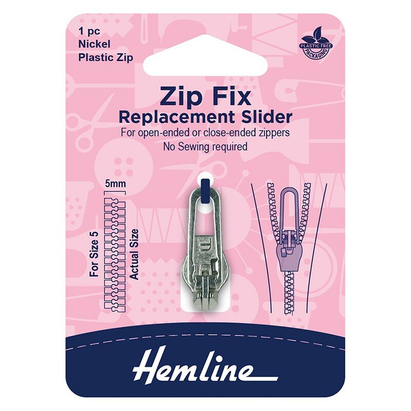 Hemline #167.01. NK Сменный бегунок для пластиковых молний