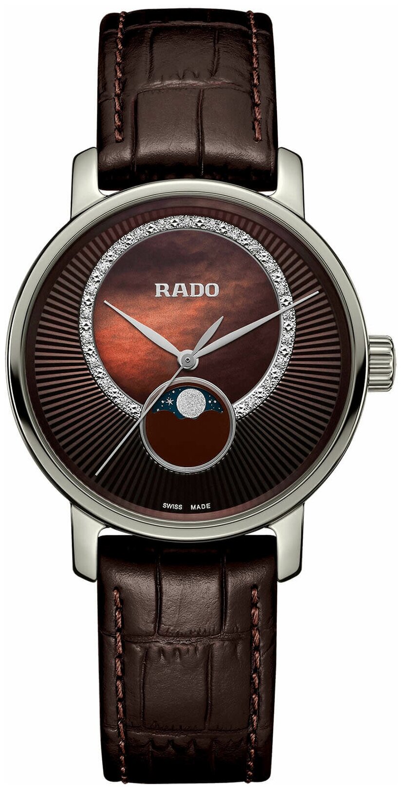 Наручные часы RADO, коричневый, серебряный — фото 1