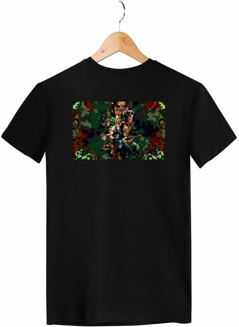 Футболка хищник Predator Шварценеггер