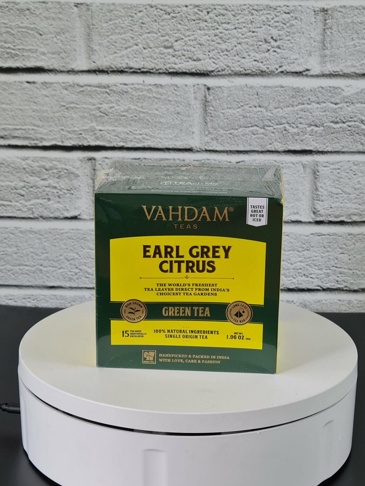 VAHDAM / Чай зелёный Вахдам с цитрусом 15шт.