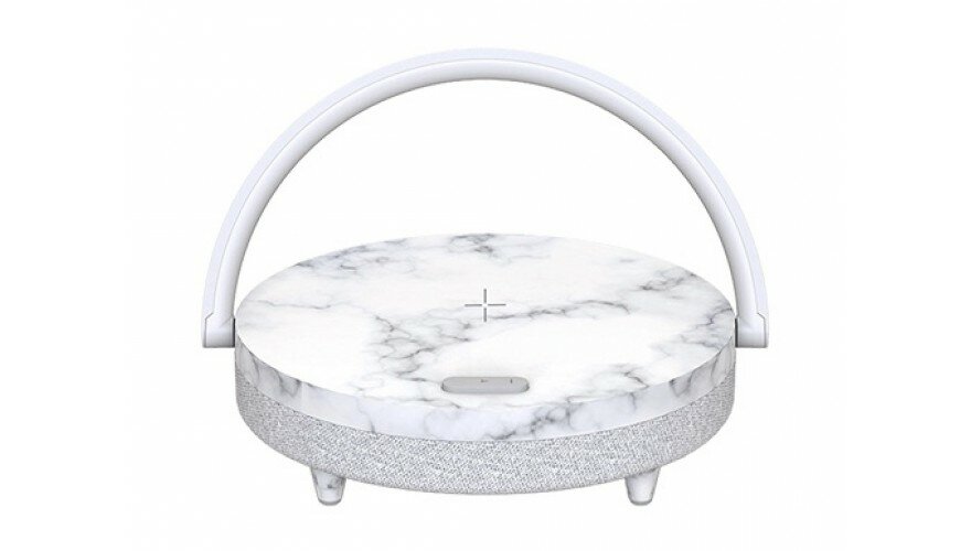 Колонка с функцией беспроводной зарядки Ezvalo Wireless Charging Music Desk Lamp Marble (LYYD01)