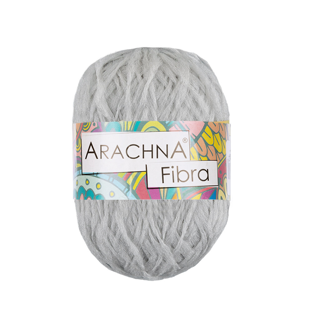 Пряжа ARACHNA "Fibra" 100% полиэфир 50 г 200 м ± 12 м №12 св. серый