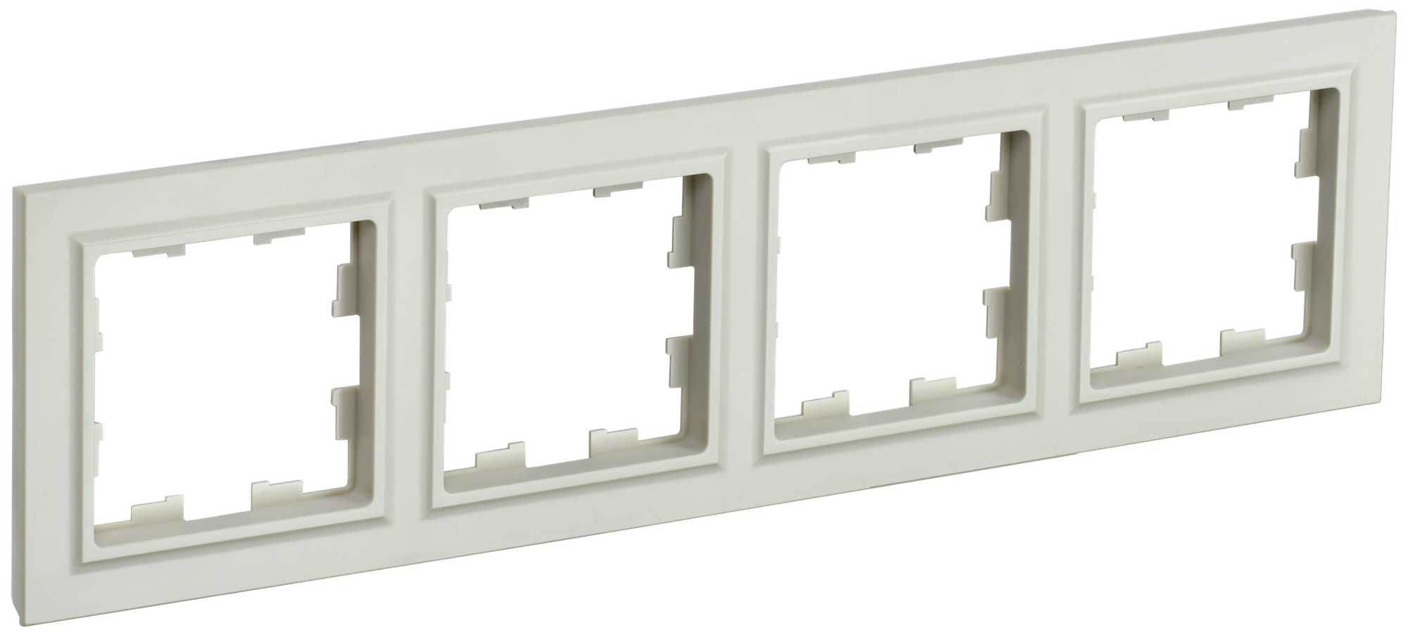 BRITE Рамка 4-местная РУ-4-БрКр IP20 бежевый, термопласт IEK